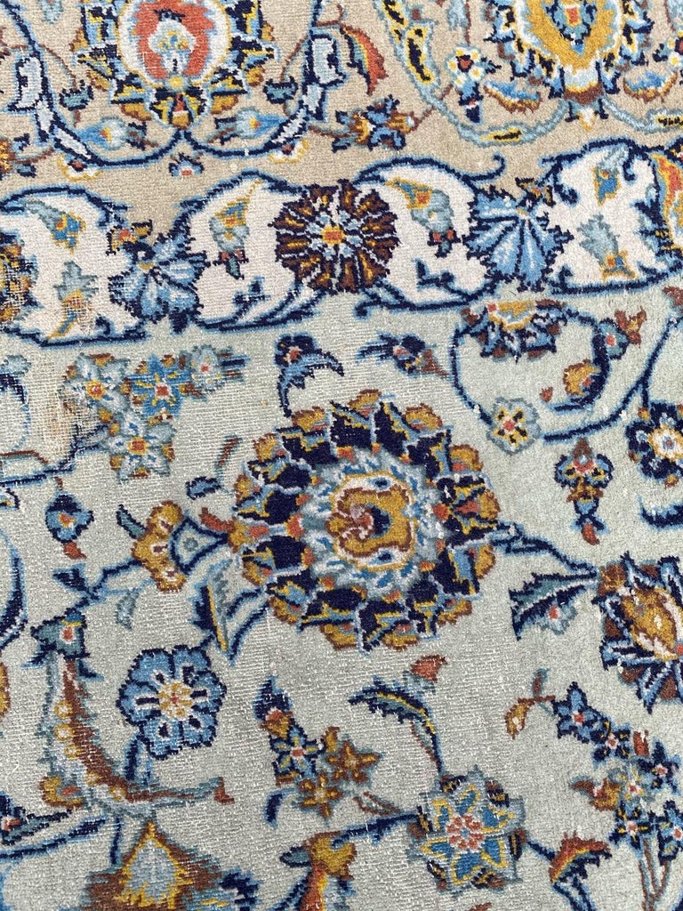 Large Vintage Kashan Rug For Sale at 1stDibs
