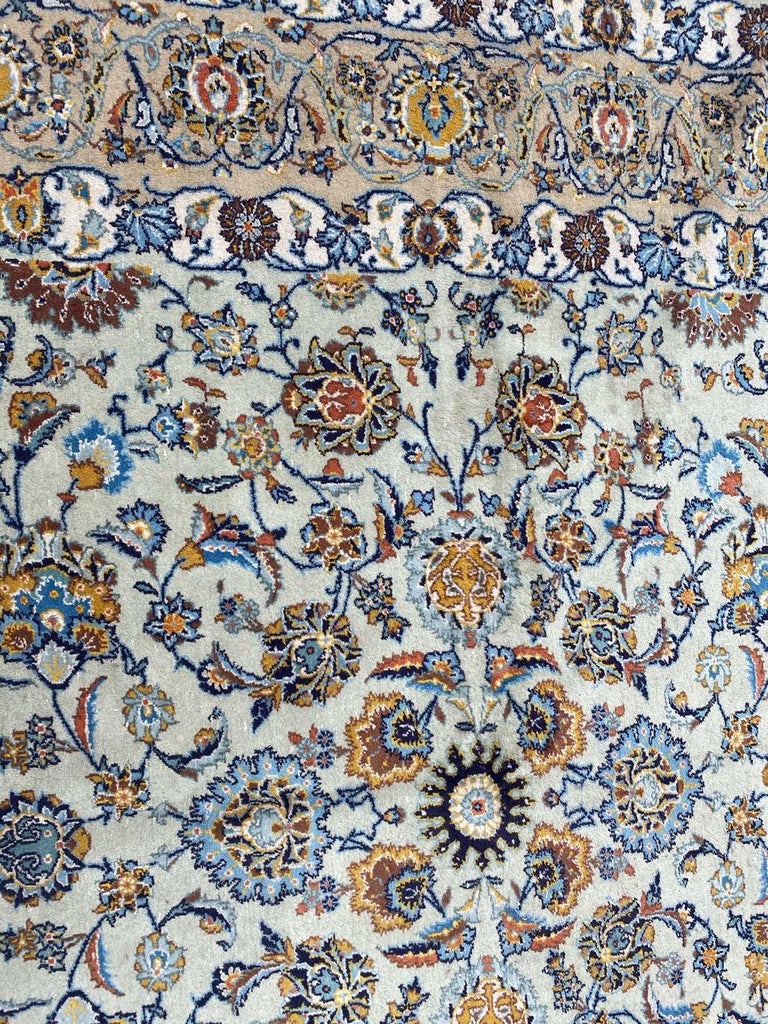 Large Vintage Kashan Rug For Sale at 1stDibs