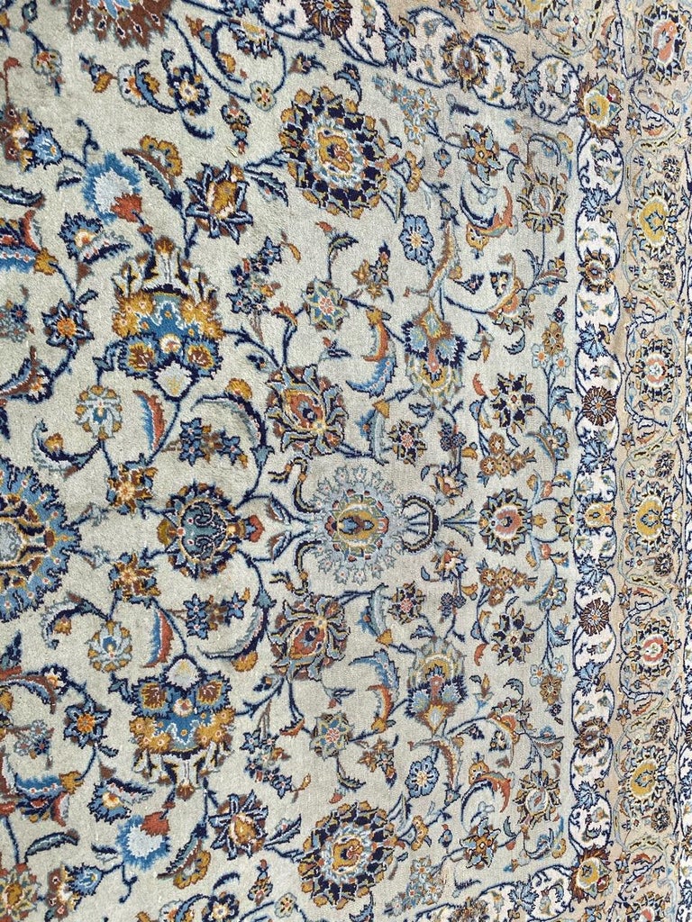 Large Vintage Kashan Rug For Sale at 1stDibs