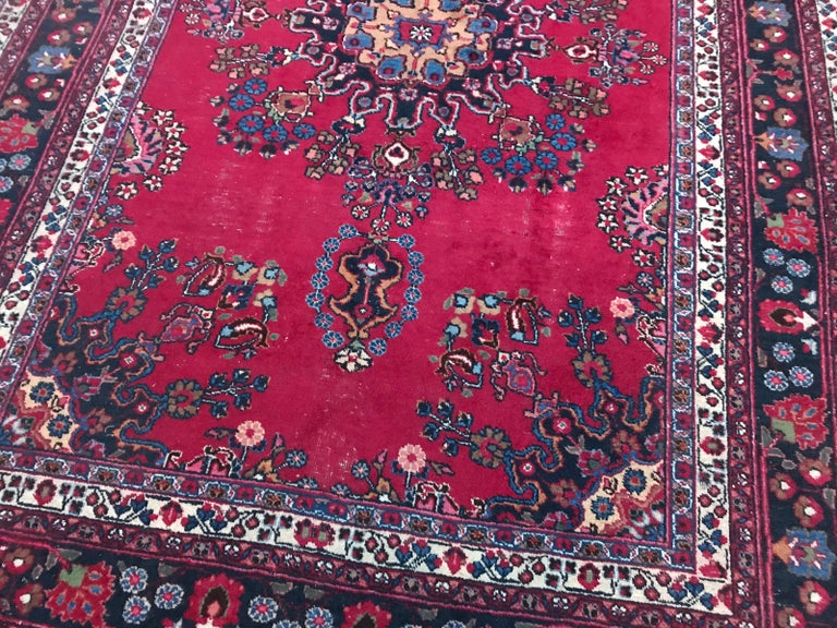 Large Vintage Mashhad Rug For Sale at 1stDibs | large vintage rug