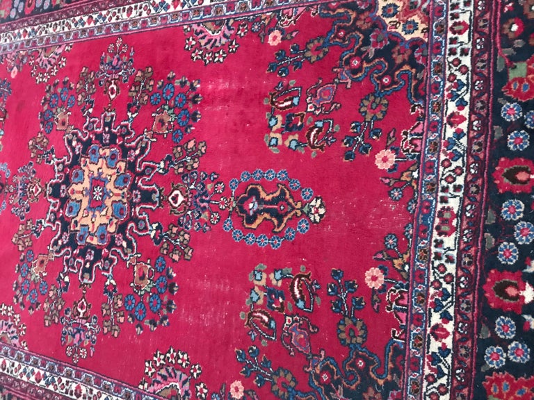 Large Vintage Mashhad Rug For Sale at 1stDibs | large vintage rug