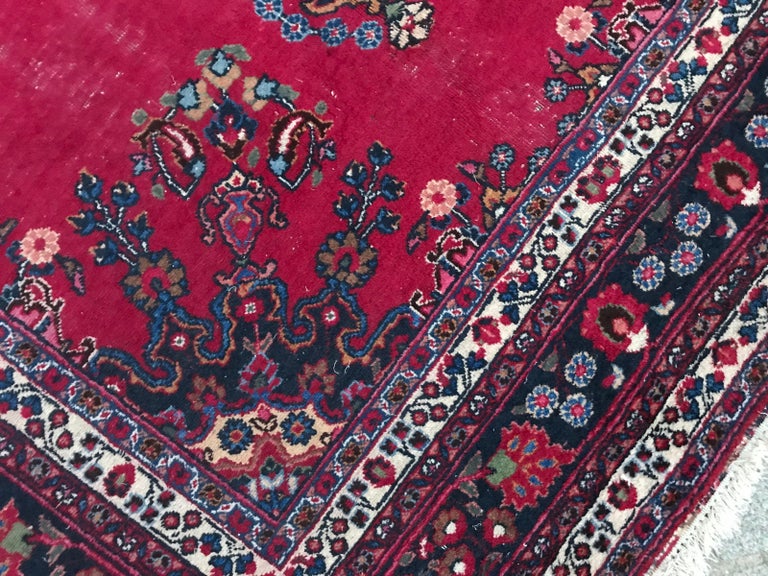 Large Vintage Mashhad Rug For Sale at 1stDibs | large vintage rug