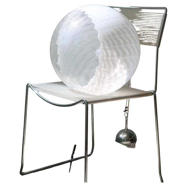 Large Vintage Murano Italian 1970s Pendant Globe Sphere Ceiling Light ...