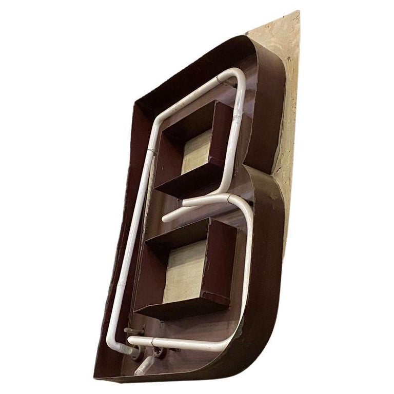 Large Vintage Neon Marquee Letter "B" From Pan American Auditorium For ...
