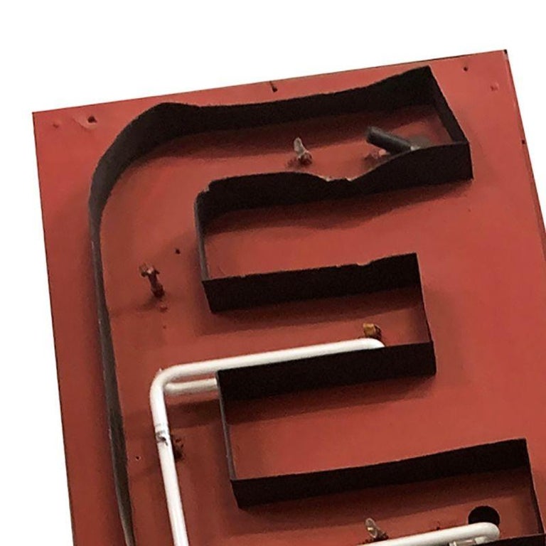 Large Vintage Neon Marquee Letter "E" From Pan American Auditorium For ...