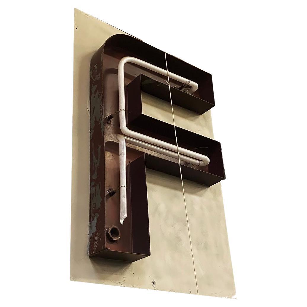 Large Vintage Neon Marquee Letter "F" From Pan American Auditorium For ...