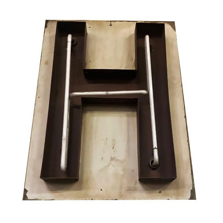 Large Vintage Neon Marquee Letter "H" from Pan American Auditorium For ...