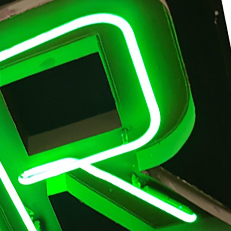 Large Vintage Neon Marquee Letter "R" from Pan American Auditorium For ...