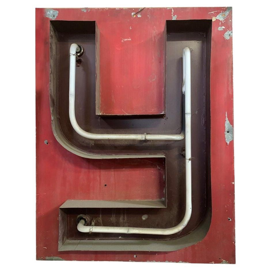 Large Vintage Neon Marquee Letter "F" From Pan American Auditorium For ...