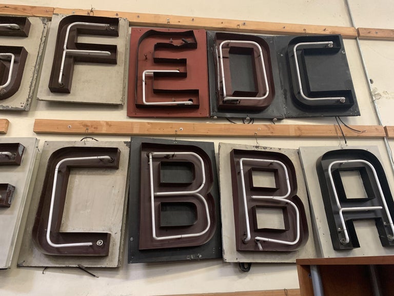 Large Vintage Neon Marquee Letters from the Iconic Pan-Pacific ...