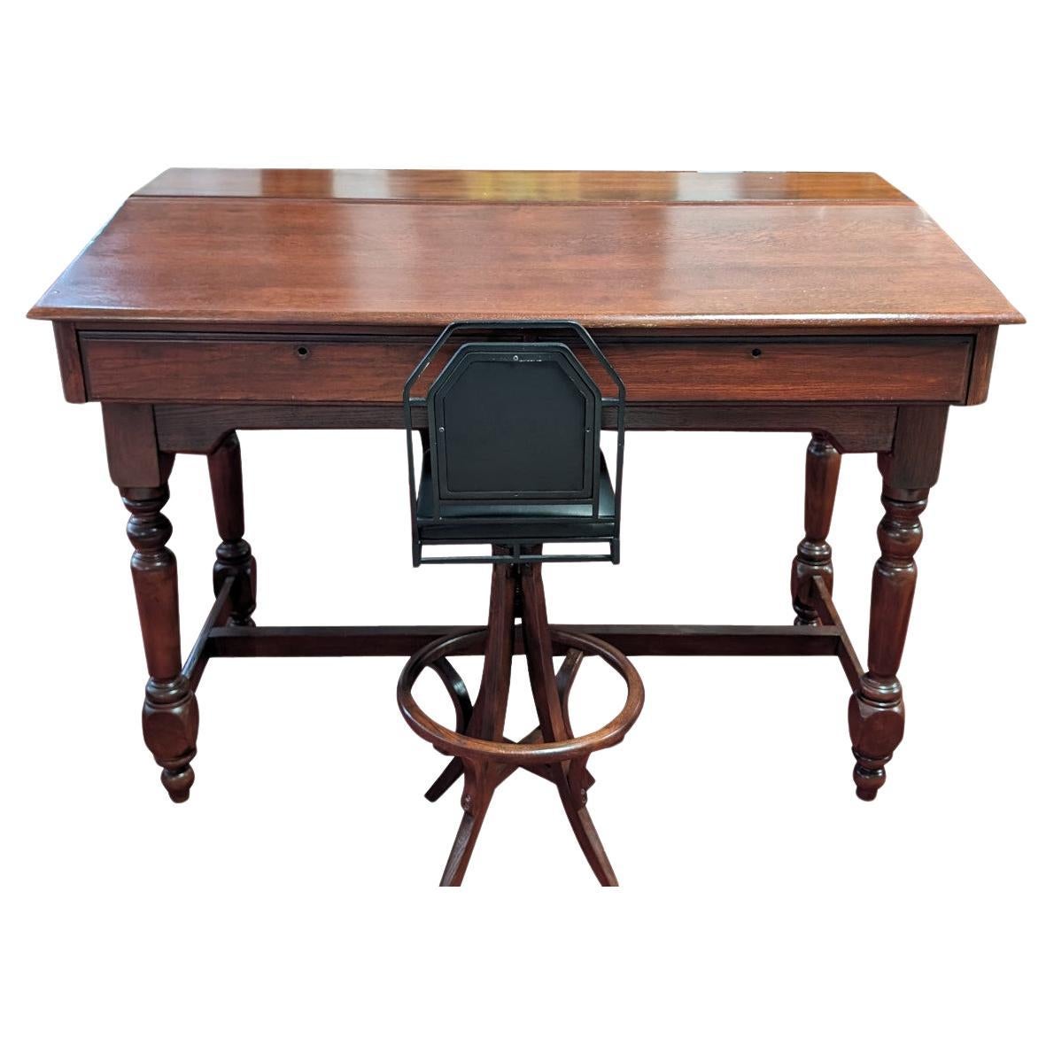 Antique Postmaster Desk, Solid Walnut For Sale at 1stDibs