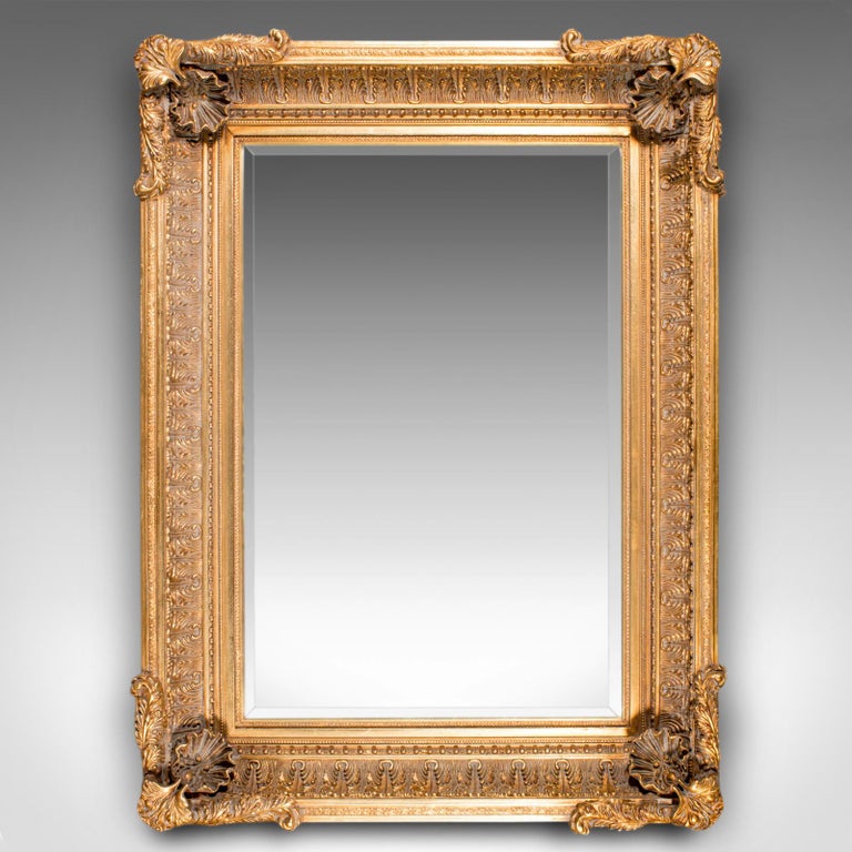 Large Vintage Renaissance Revival Wall Mirror, Continental, Giltwood ...