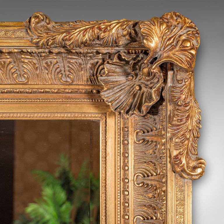 Large Vintage Renaissance Revival Wall Mirror, Continental, Giltwood ...
