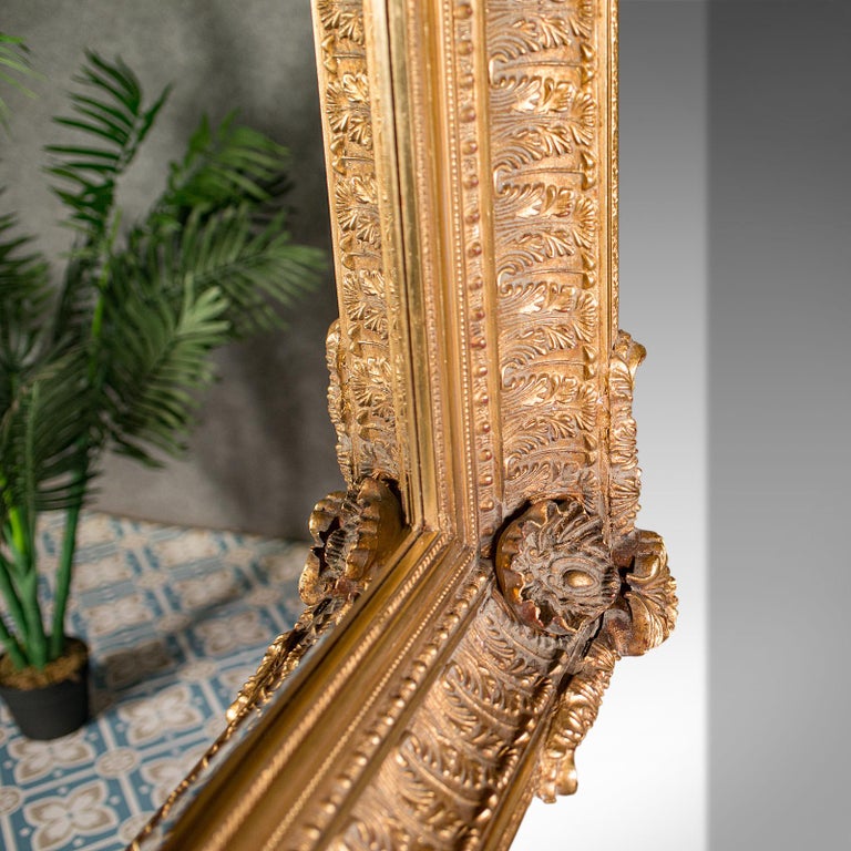 Large Vintage Renaissance Revival Wall Mirror, Continental, Giltwood ...