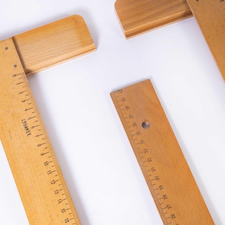 Large Vintage School T Square For Sale at 1stDibs