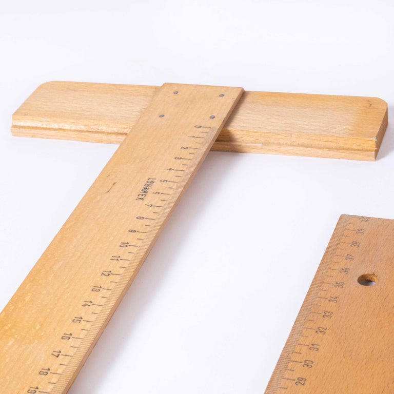 Large Vintage School T Square For Sale at 1stDibs