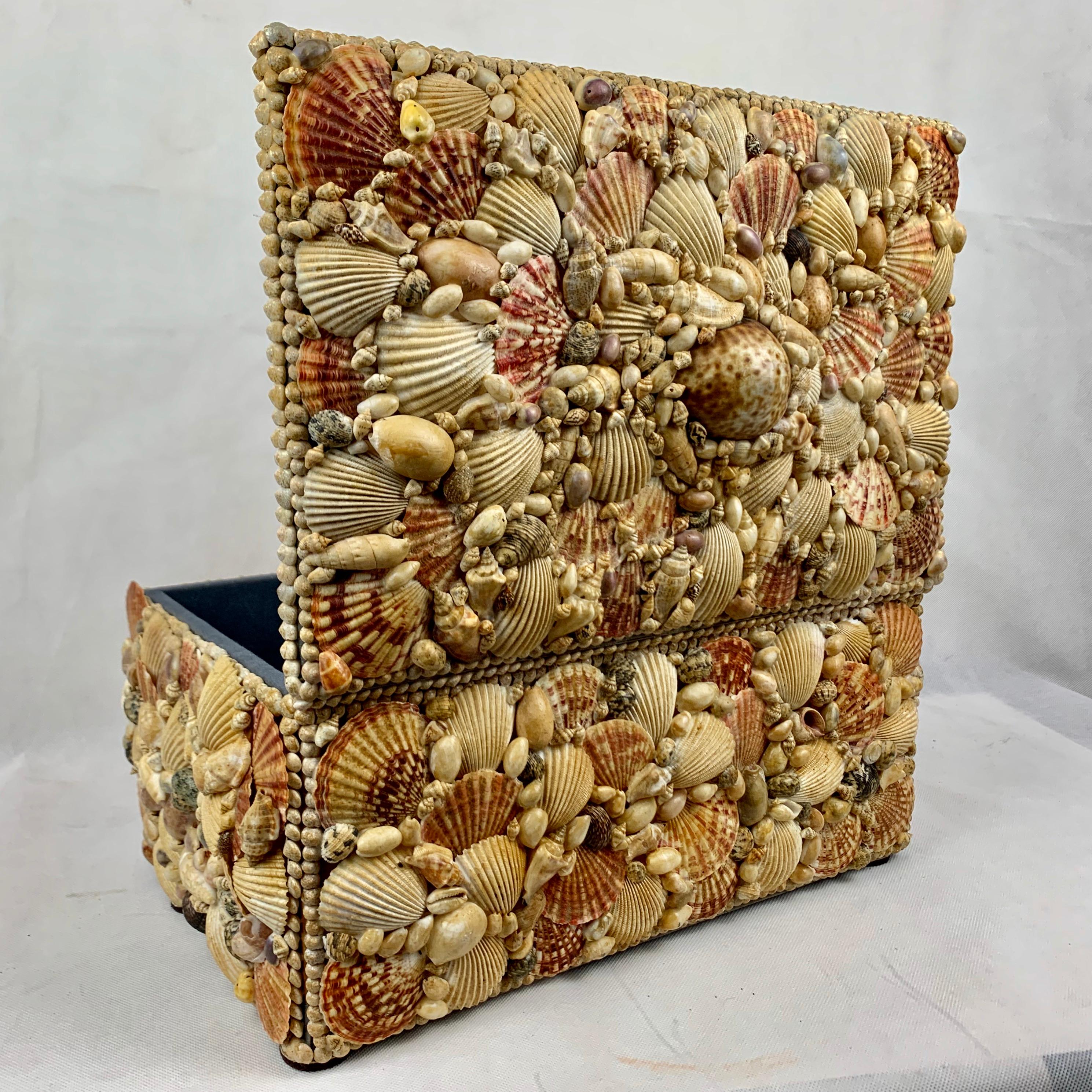 Large Vintage Sea Shell Box at 1stDibs | vintage shell box, shell boxes ...