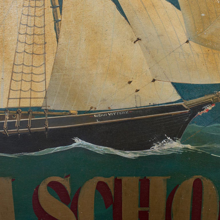 Large Vintage Ship Pub Sign, English, Pine, Bar, Billboard, Maritime ...