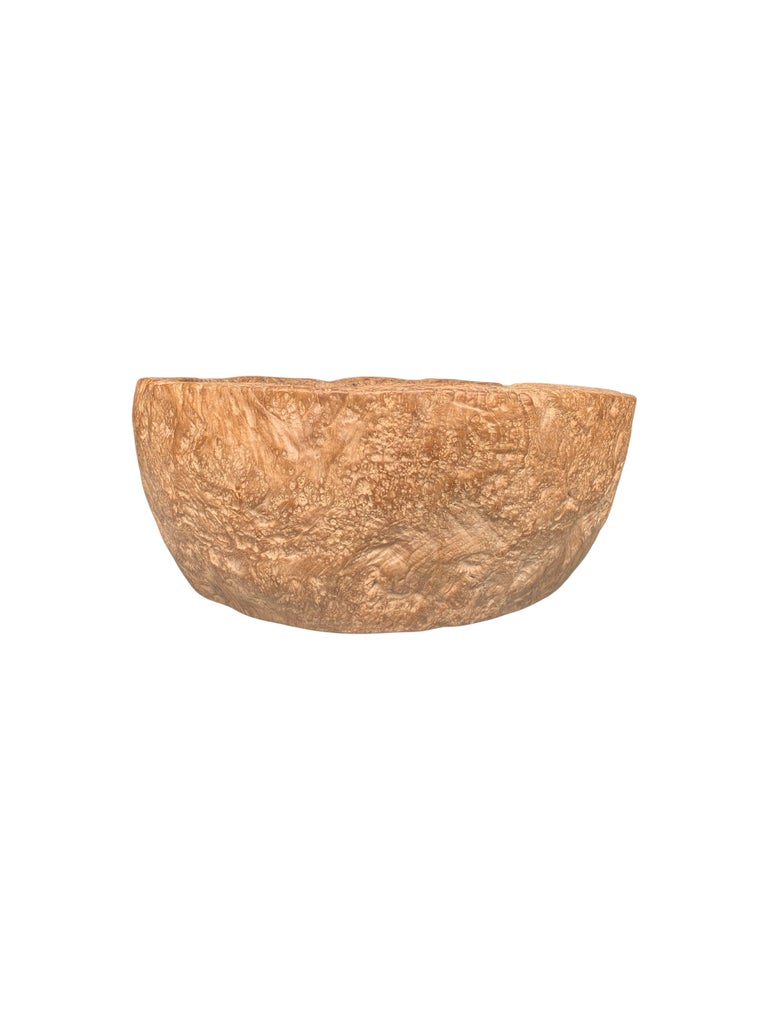 Vintage Solid Teak Wood Bowl from Java, Indonesia For Sale at 1stDibs