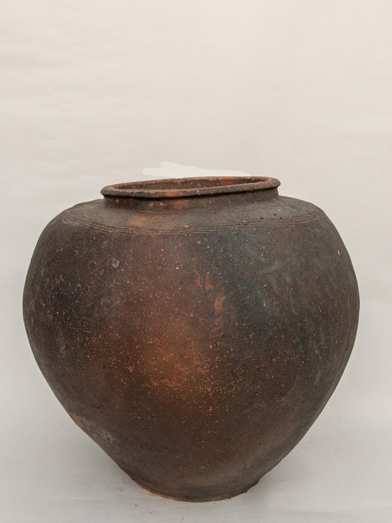 Large Vintage Storage or Water Jar from Borneo, Unglazed, Mid-20th ...