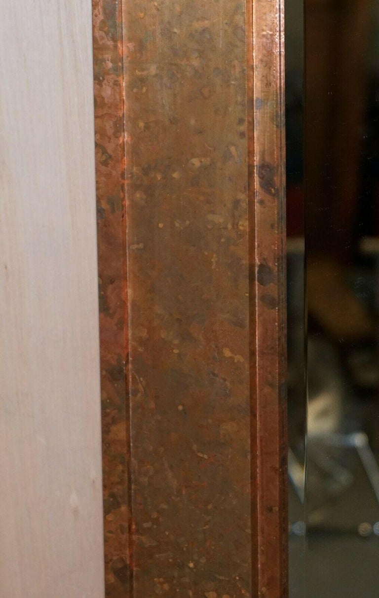 Large Vintage Style Distressed Copper Frame Mirror Bevelled Edge at ...