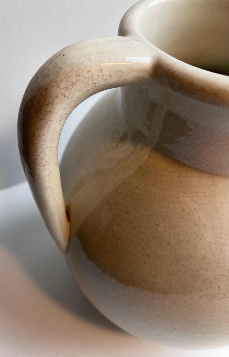 Large Vintage White Ceramic Jug For Sale at 1stDibs