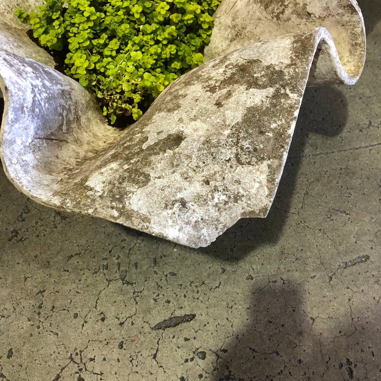 Large Vintage Willy Guhl Fiber Concrete Handkerchief Planter at 1stDibs