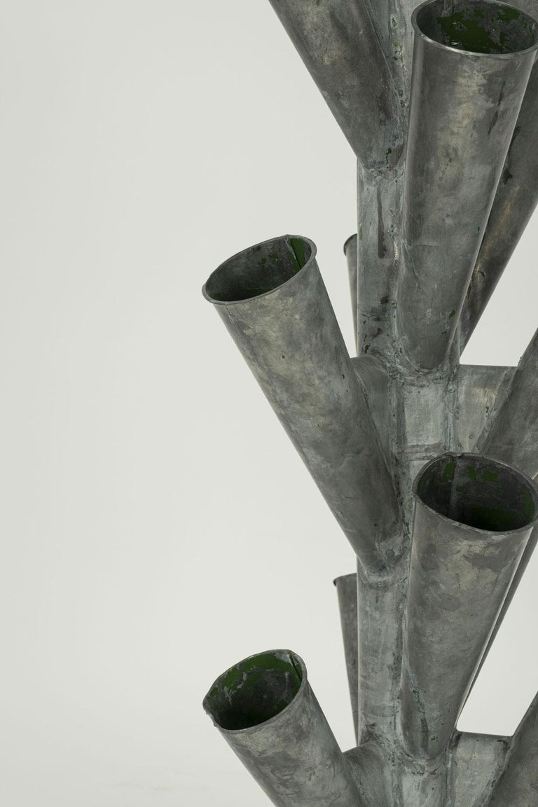 Large Vintage Zinc Fleuris Stand For Sale at 1stDibs