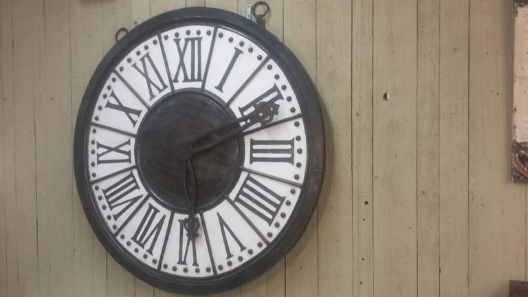 Large Wall Clock Plaque For Sale at 1stDibs