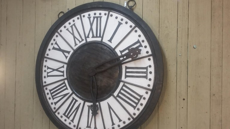 Large Wall Clock Plaque For Sale at 1stDibs