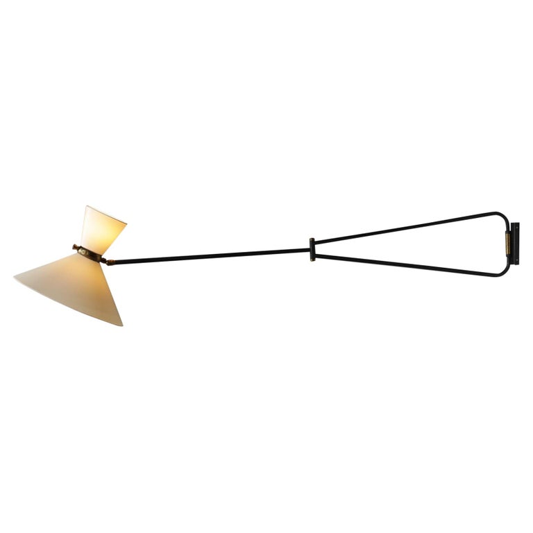 Large Wall Lamp Lunel 50's Vintage in Style of René Mathieu French ...