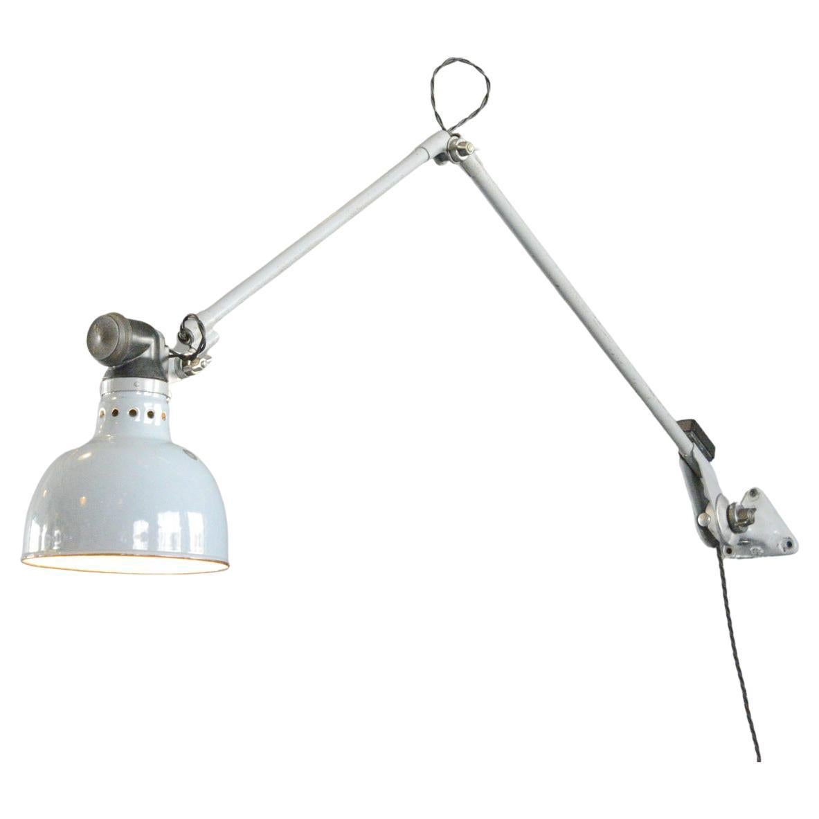 Large Wall Mounted Task Lamp By Rademacher Circa 1930s For Sale at 1stDibs