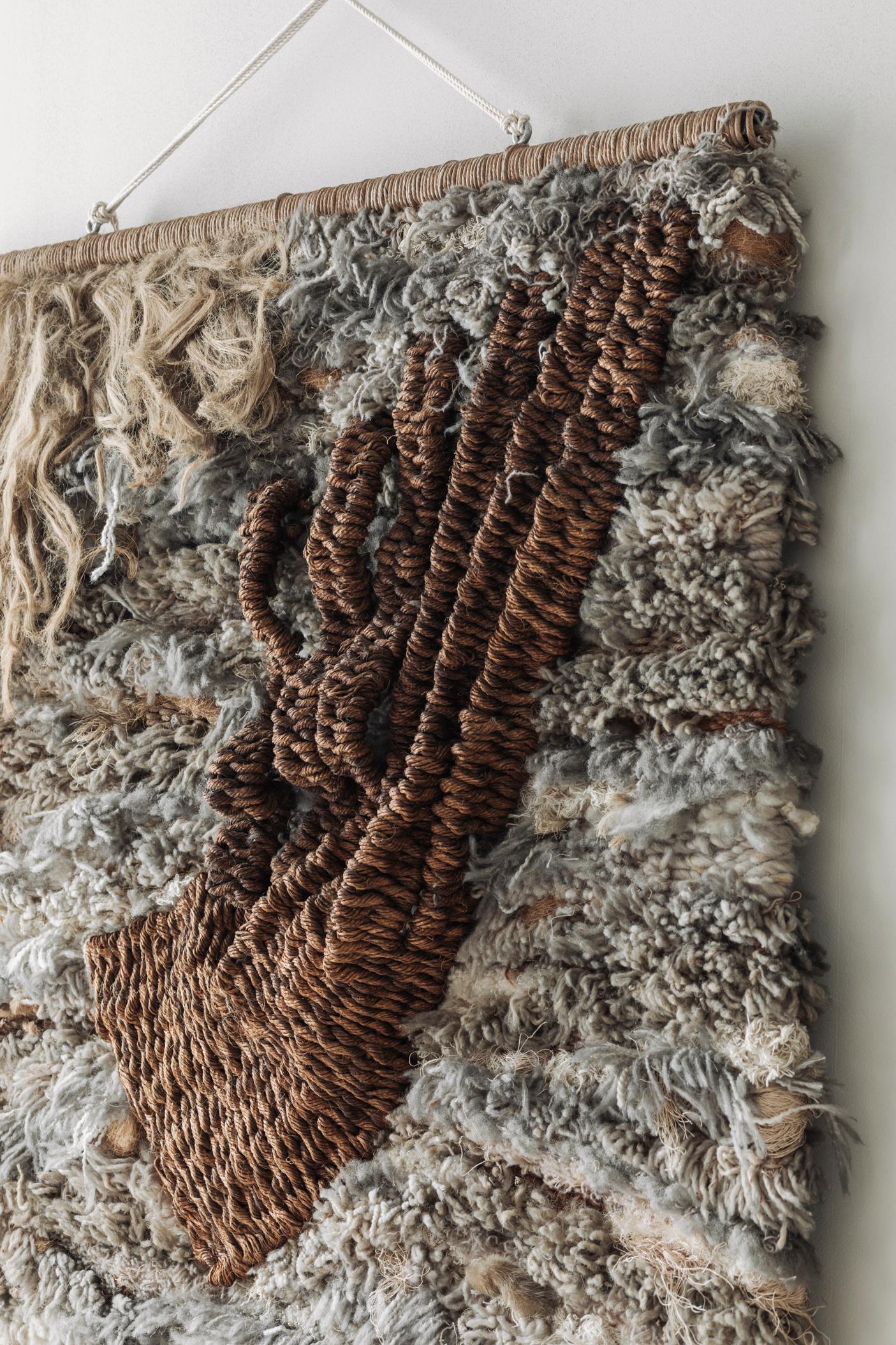 Large wall tapestry by Veerle Dupont, Belgium 1970s. at 1stDibs