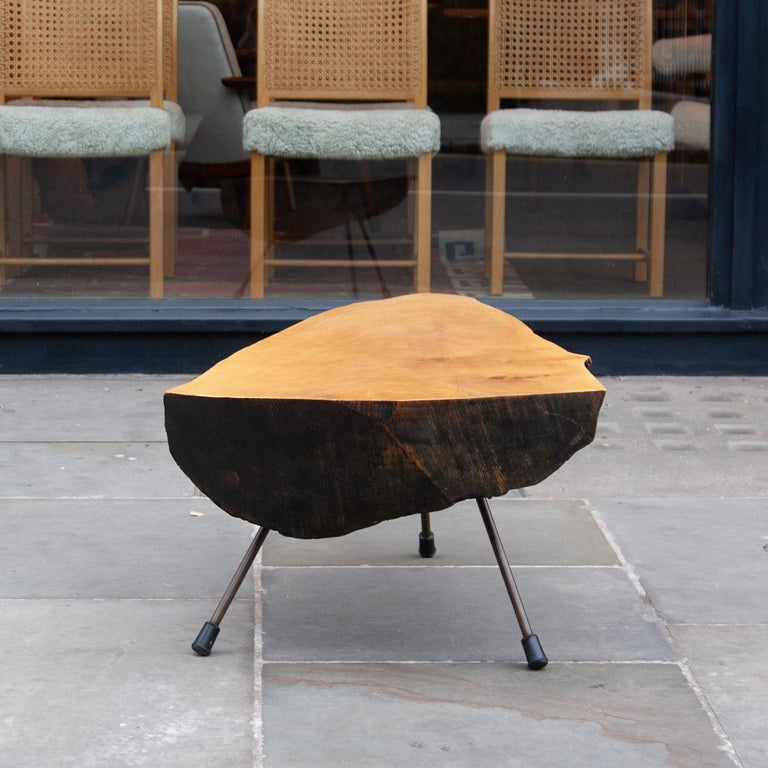 Large Walnut Tree Trunk Table, Carl Auböck 1940s For Sale at 1stDibs