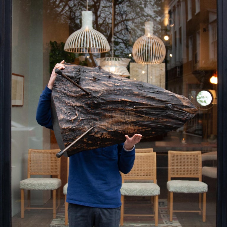 Large Walnut Tree Trunk Table, Carl Auböck 1940s For Sale at 1stDibs