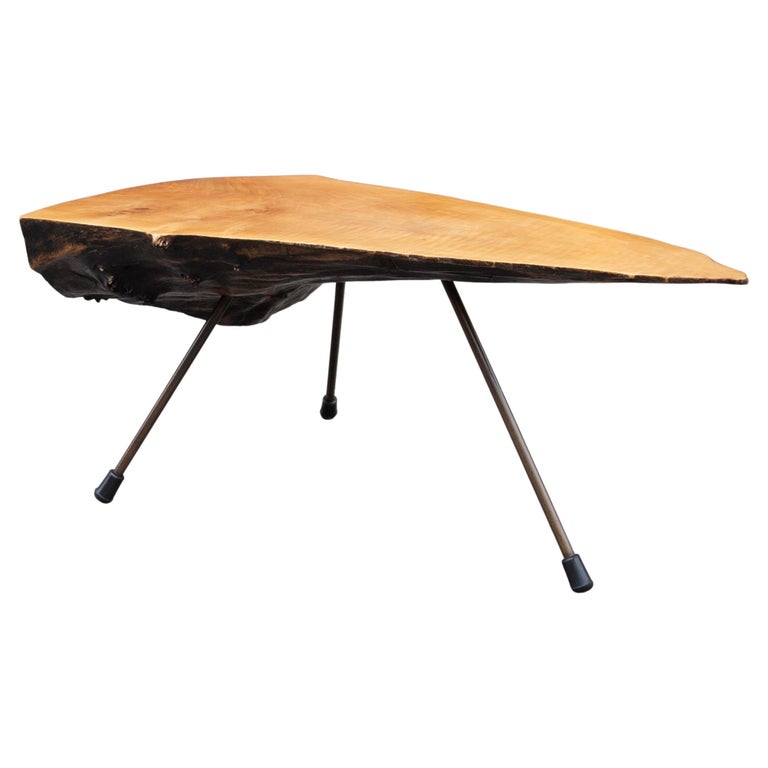 Large Walnut Tree Trunk Table, Carl Auböck 1940s For Sale at 1stDibs