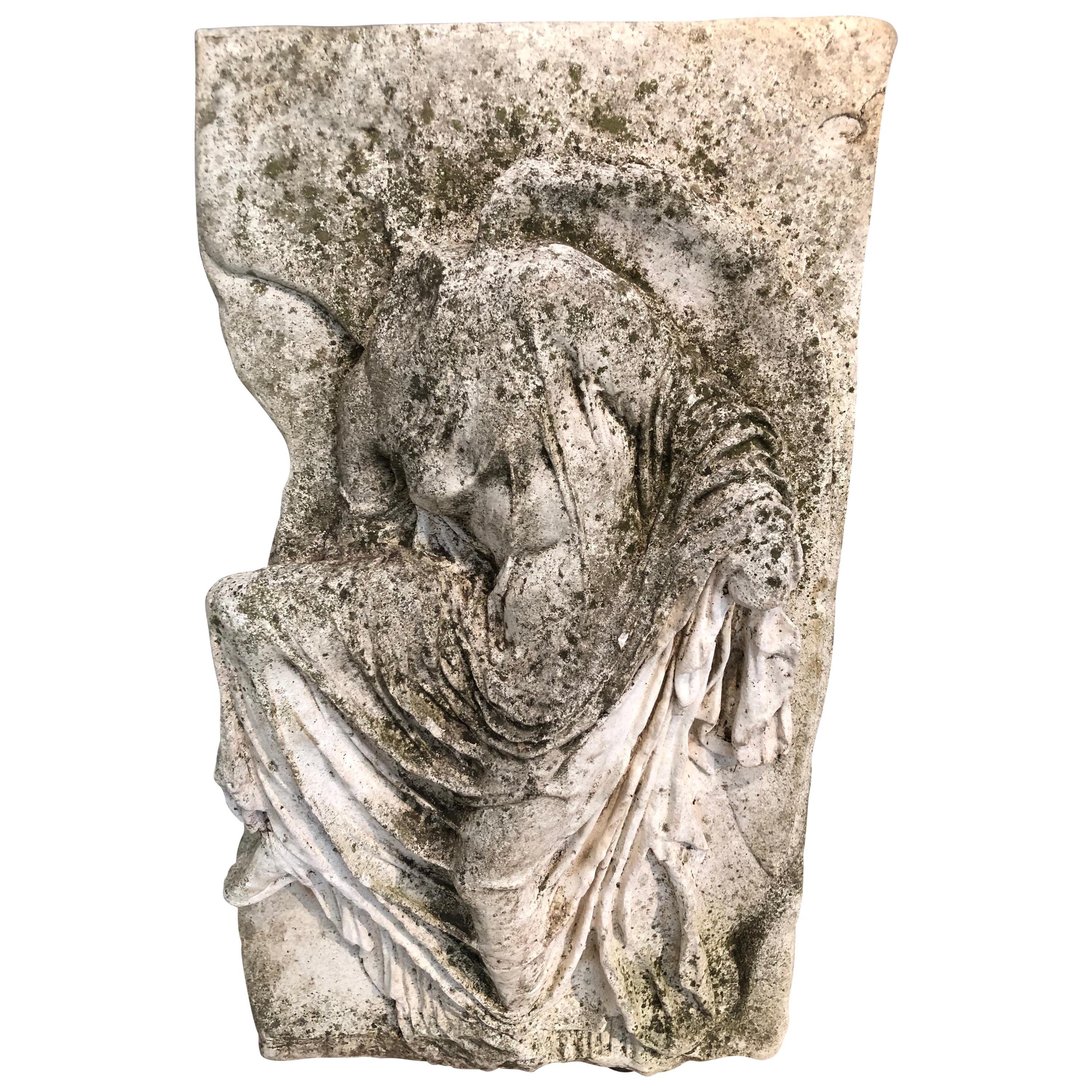 Cast Stone Plaque - 2 For Sale on 1stDibs