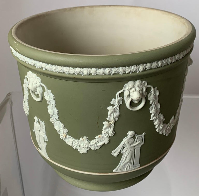 Large Wedgwood Light Green Jasperware Jardinière at 1stDibs | wedgwood ...
