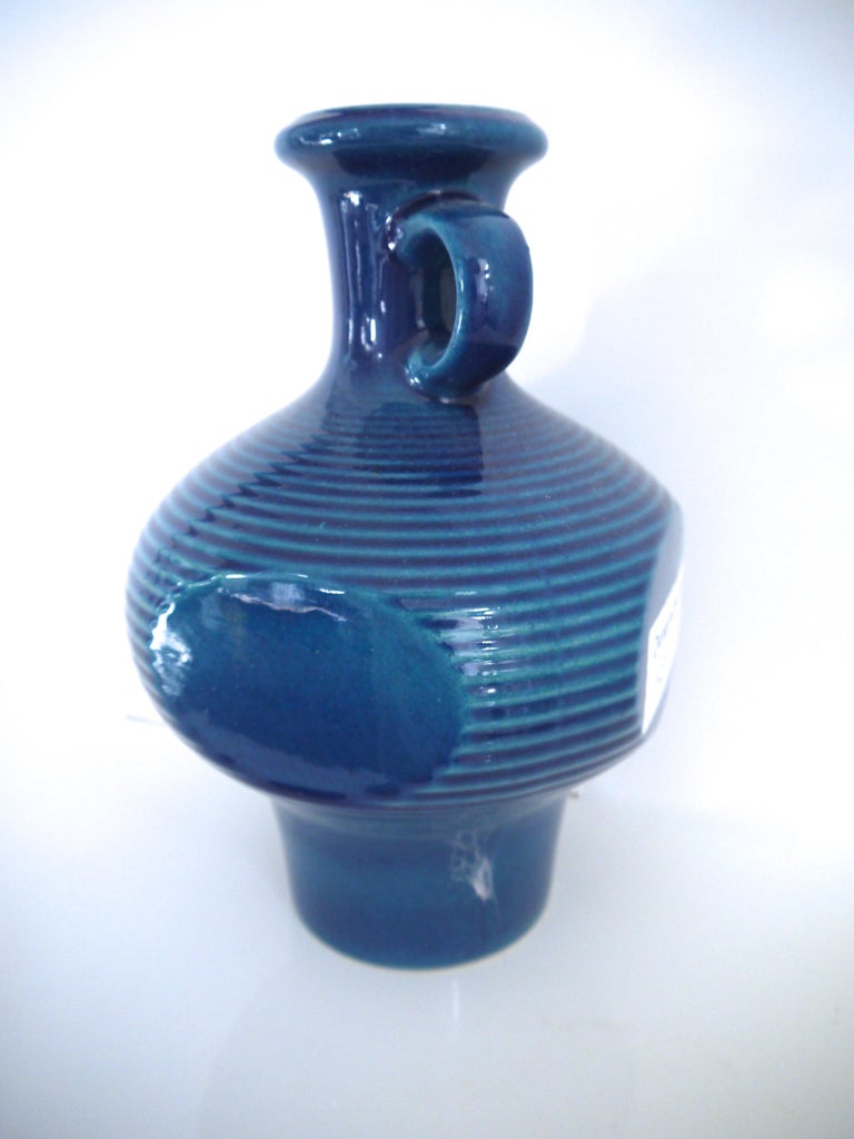 Large West German Ceramic Faceted Floor Vase by Steuler, 1965 For Sale ...