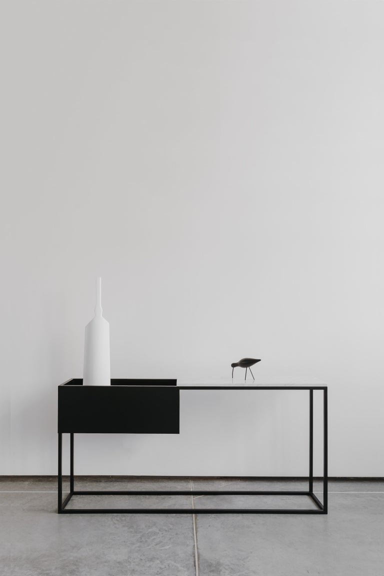Large White Box Maxi Console Table by Un’common For Sale at 1stDibs