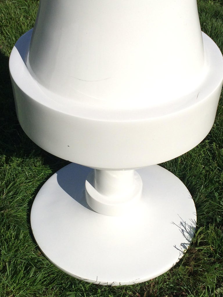 4 FT Tall White Garden Urn or Poolside Champagne Bucket at 1stDibs