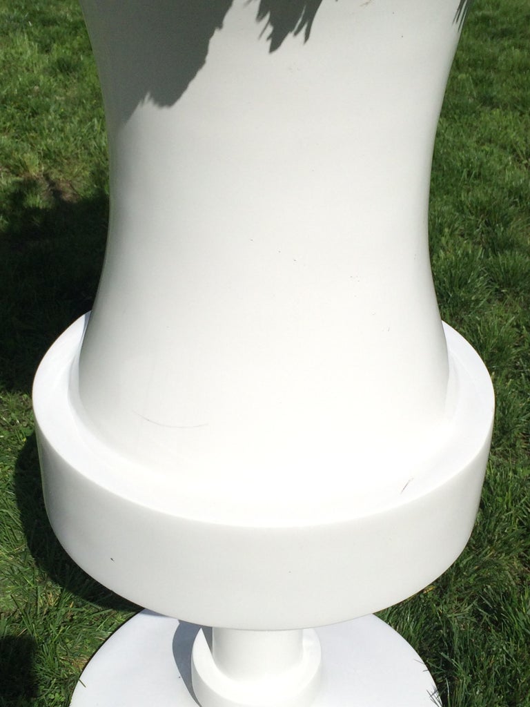 4 FT Tall White Garden Urn or Poolside Champagne Bucket at 1stDibs