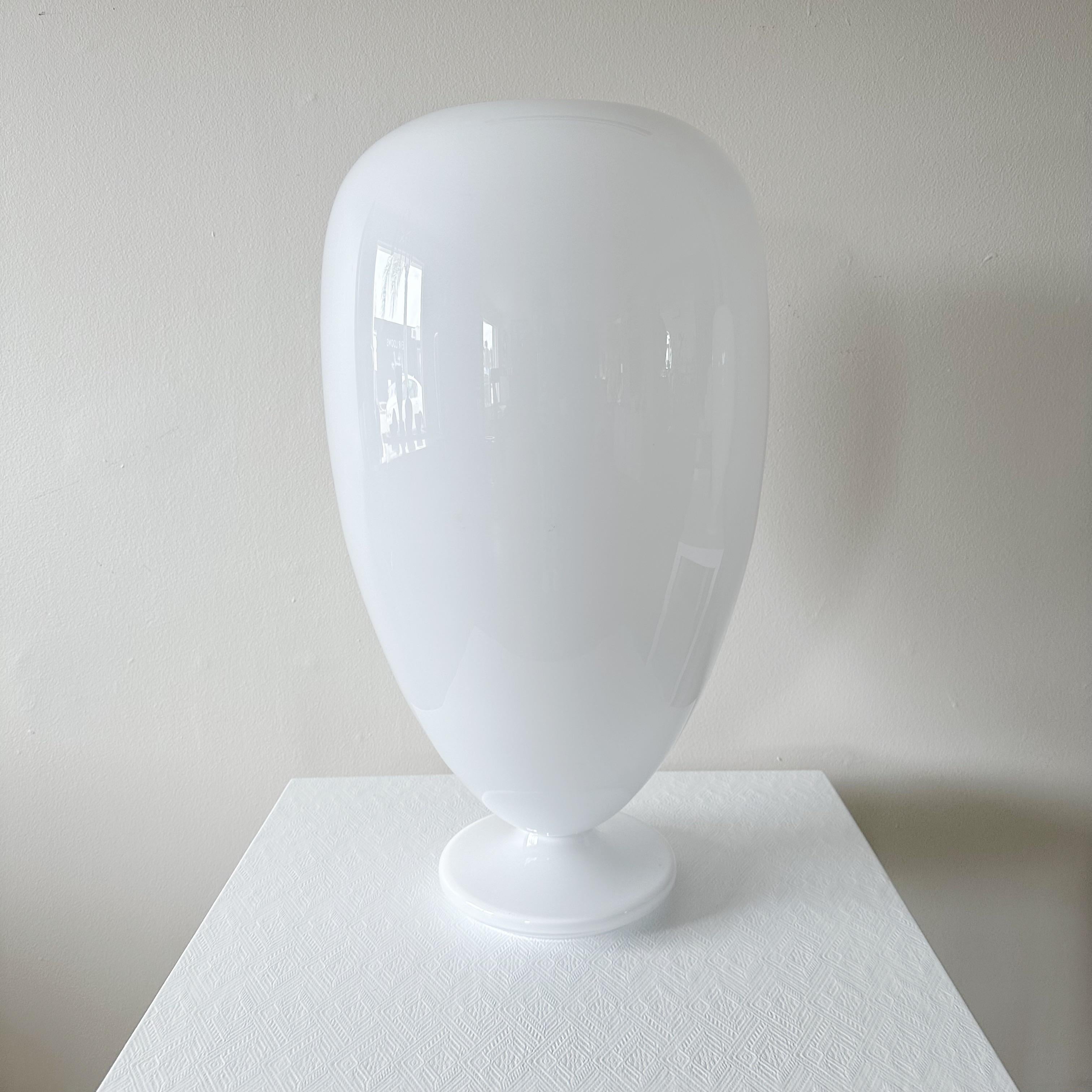 Large White Glass Sklar Balloon Lamps at 1stDibs