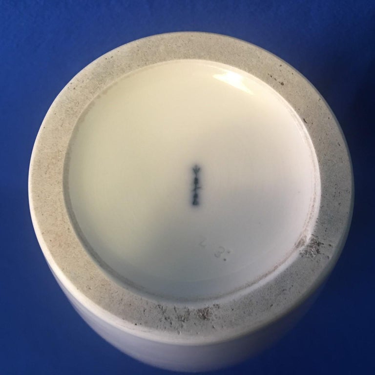 Large White Glazed Vase Kpm Berlin Scepter Mark 1925 For Sale at 1stDibs