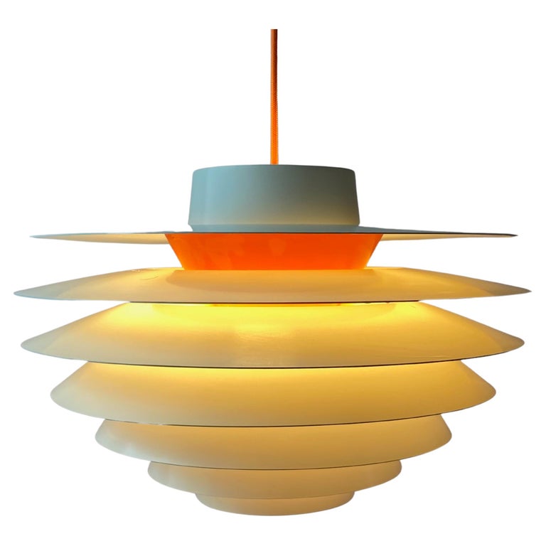 Large White Orange Sven Middelboe Verona Pendant by Nordisk Solar ...
