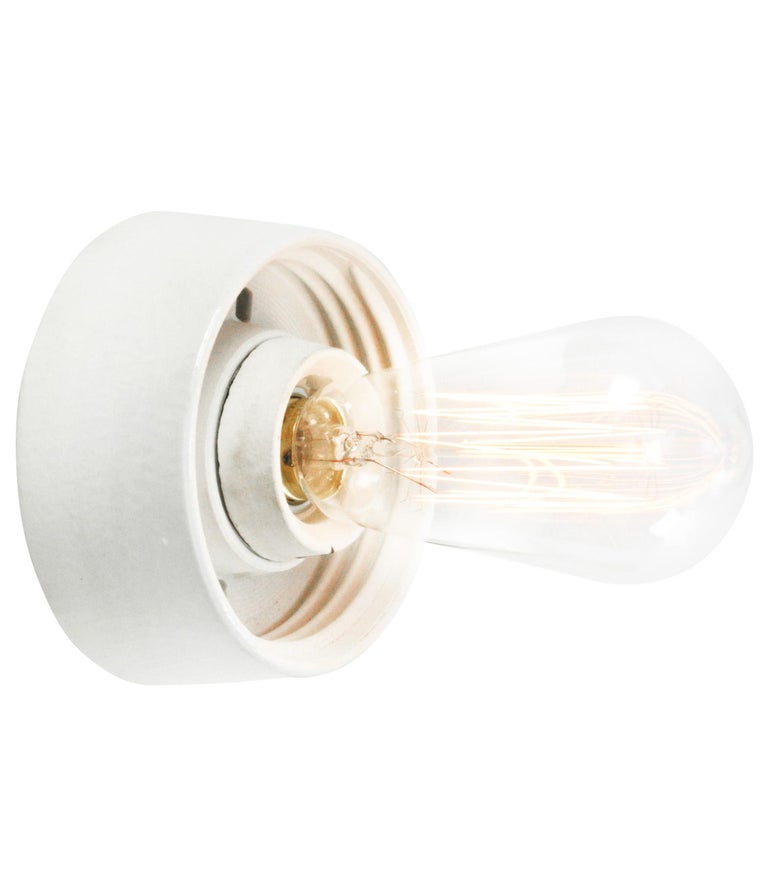 Large White Porcelain Vintage Opaline Glass Wall Ceiling Lamps Scones ...