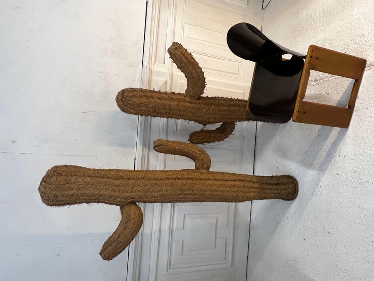 Large Wicker Cactus, 1970s Garden’s Decoration For Sale at 1stDibs