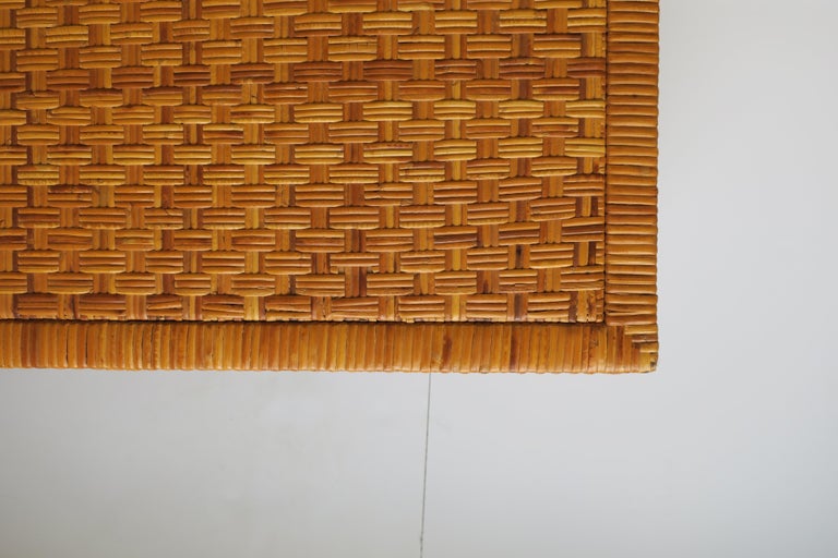 Large Wicker Rattan Coffee Table, circa 1980s For Sale at 1stDibs