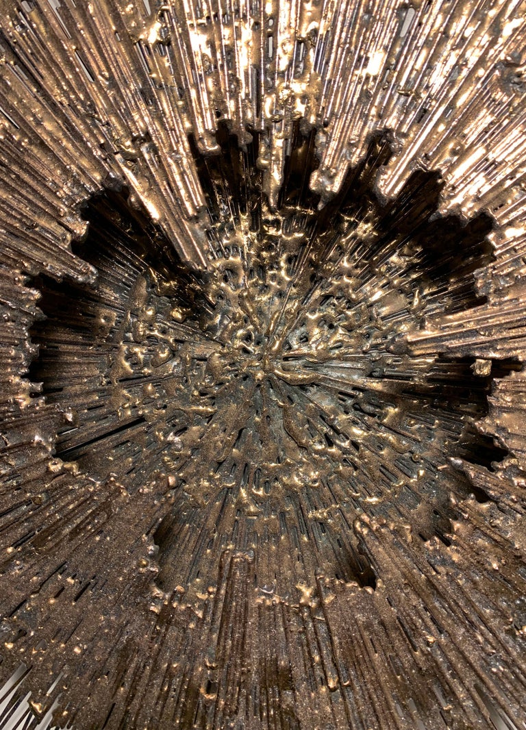 Large William and Bruce Friedle Sunburst Wall Sculpture For Sale at 1stDibs