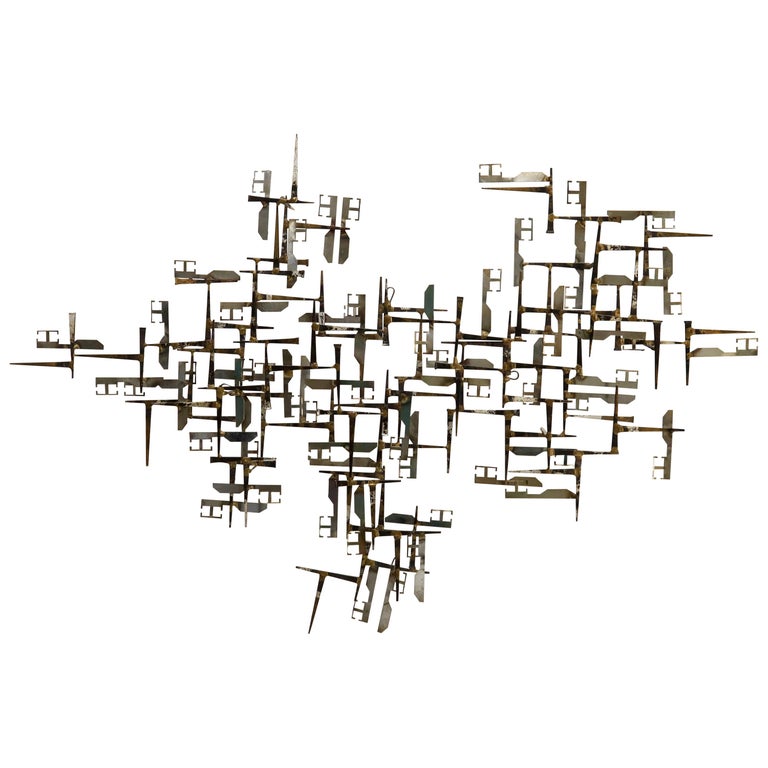 Große William Bowie Abstrakte Wandnagel Skulptur im Angebot bei 1stDibs